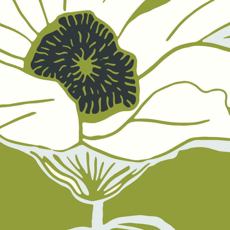 Oopsie Daisy Art, Large Print, Green Wall Prints, Black Eyed Susan Art ...