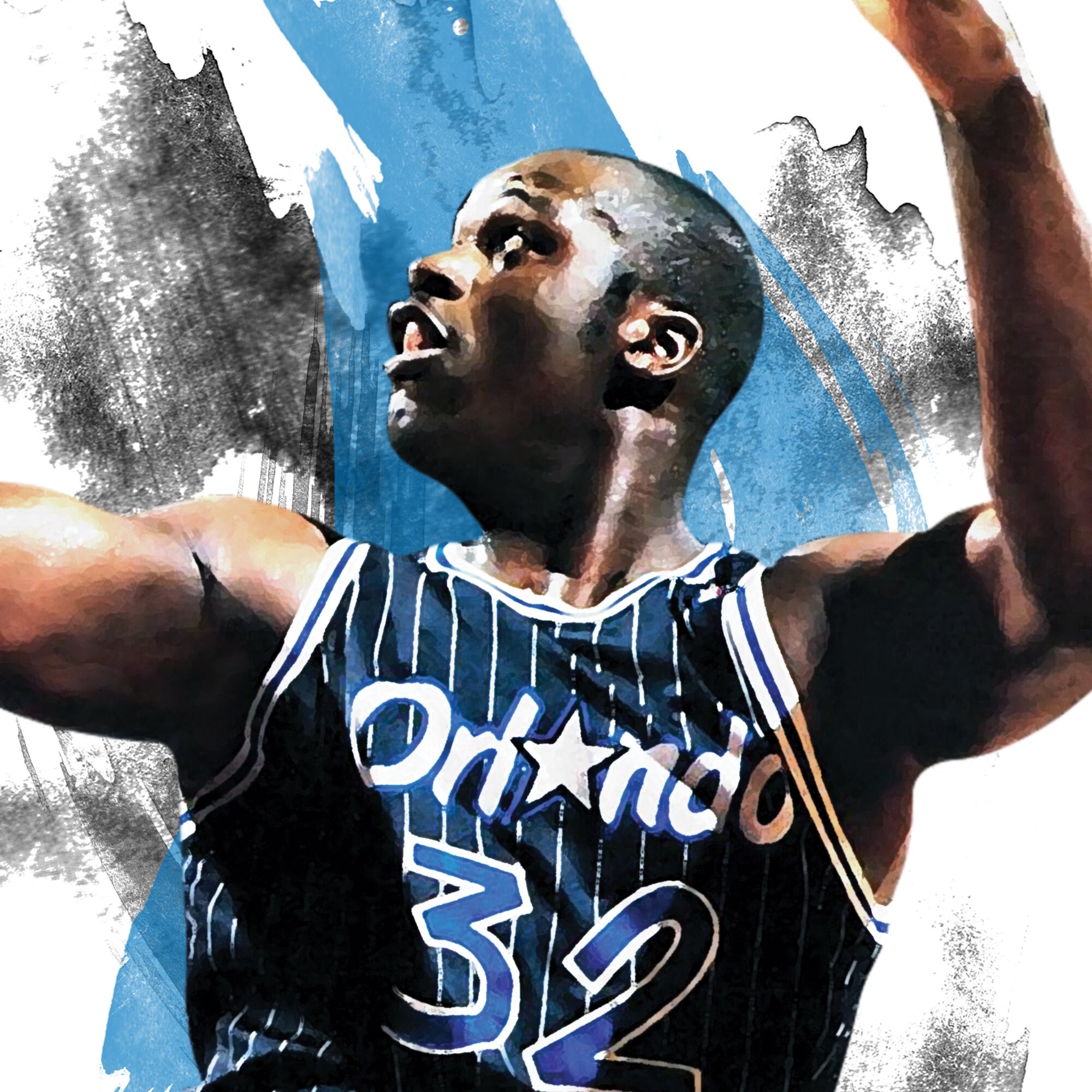 Shaquille O'neal Poster Print - Etsy