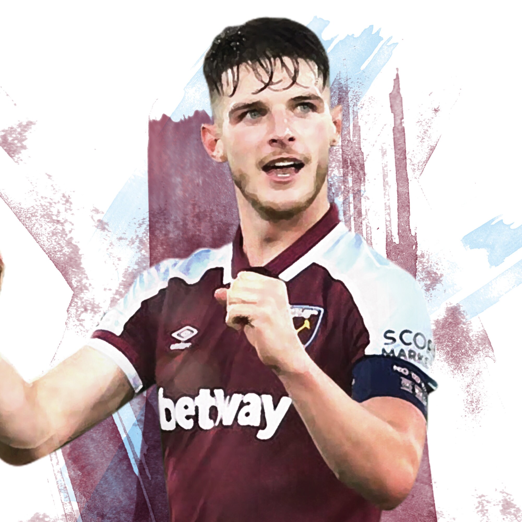Declan Rice Football Poster Football Print - Etsy UK