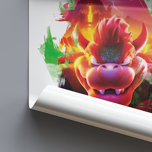 Bowser - Super Mario Bros Movie - Poster - Print - Etsy