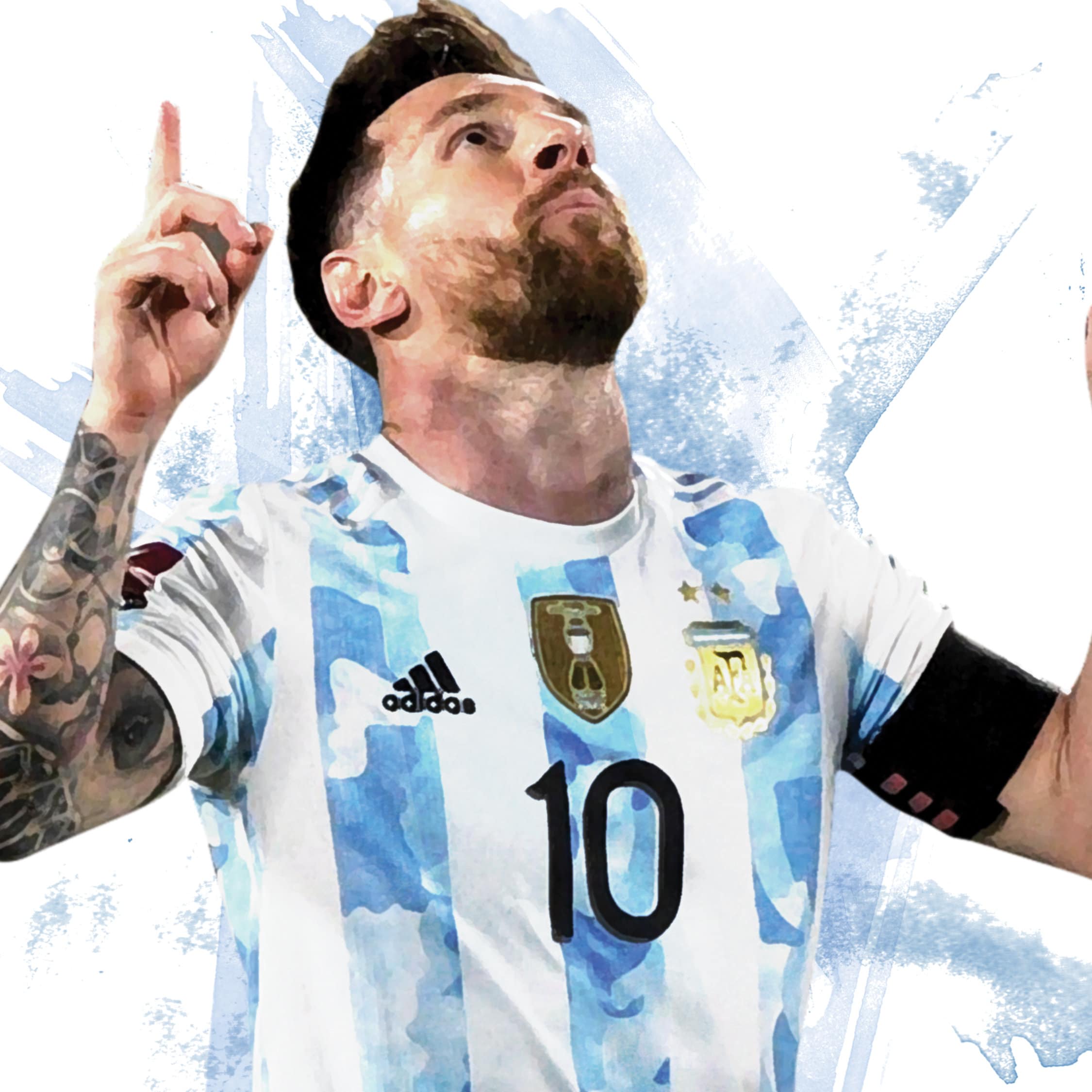 Lionel Messi - Argentina - Legend - Poster - Print sold by Gustavo ...