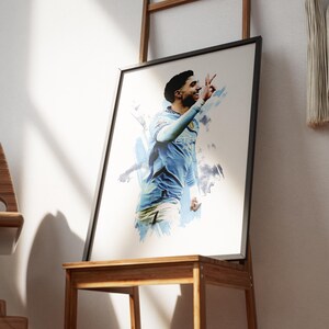 Omar Marmoush - 2024/2025 - Home Kit - Poster - Print - Etsy UK