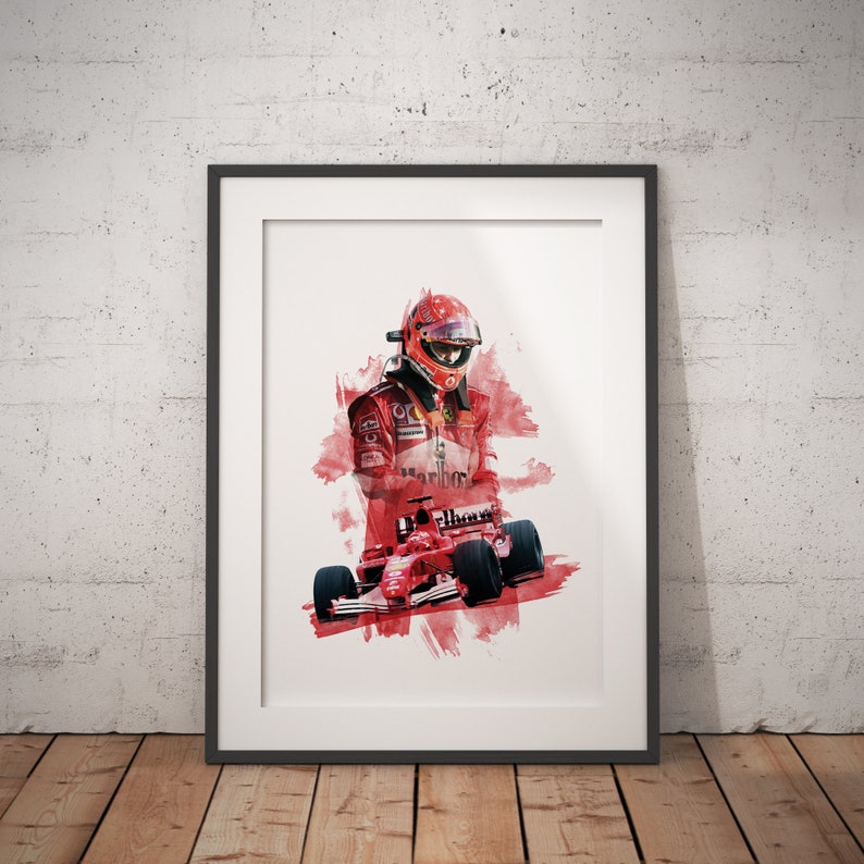 Michael Schumacher - F1 - Poster - Print - Etsy UK