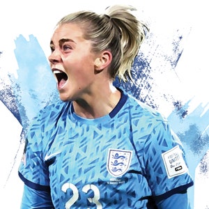 Alessia Russo - England - Away Kit - Digital Poster - Digital Print - Etsy