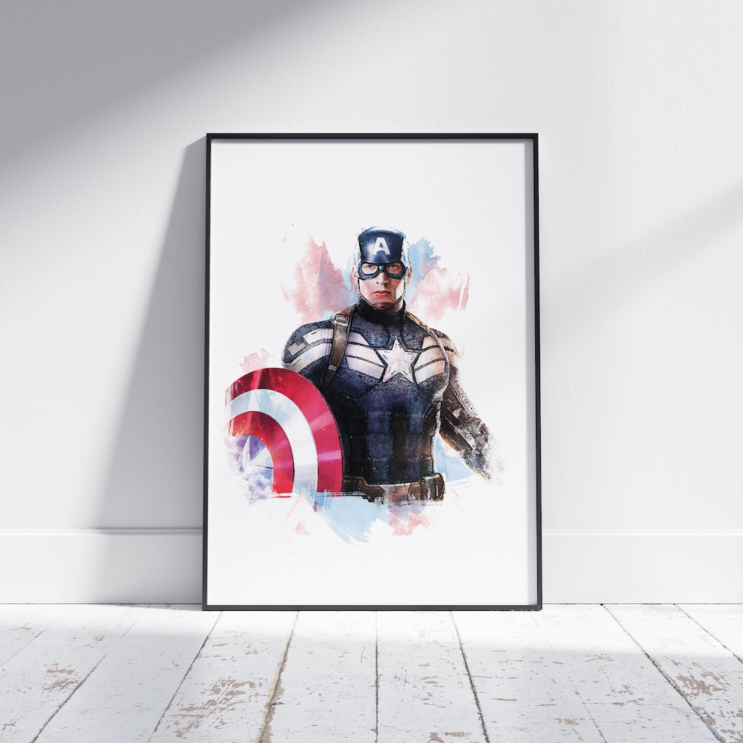Captain America - Steve Rogers - the Avengers - Print - Poster - Etsy UK