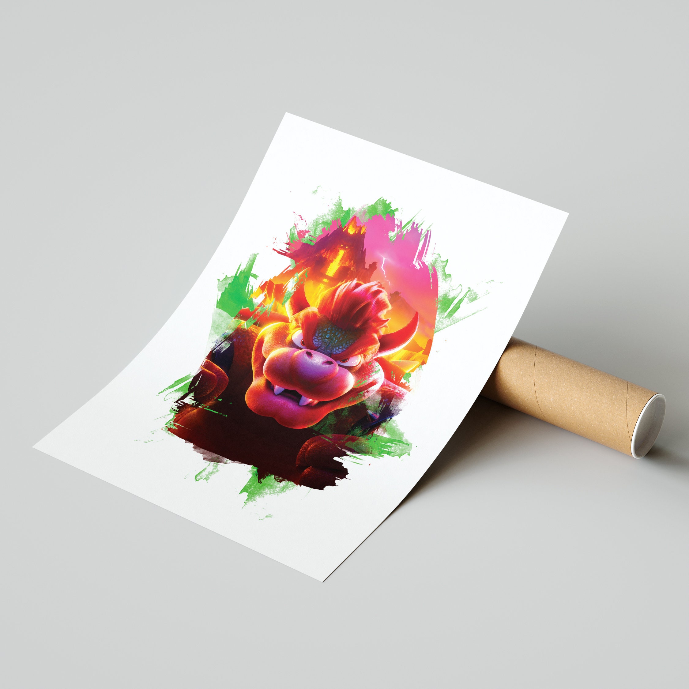 Bowser - Super Mario Bros Movie - Poster - Print - Etsy