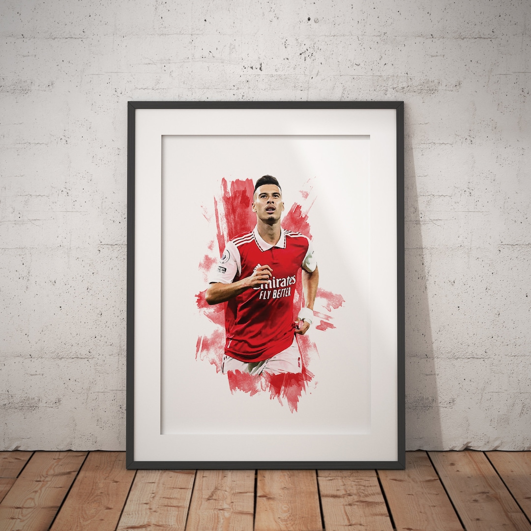 Gabriel Martinelli 2022/23 Home Kit Football Poster Football Print - Etsy