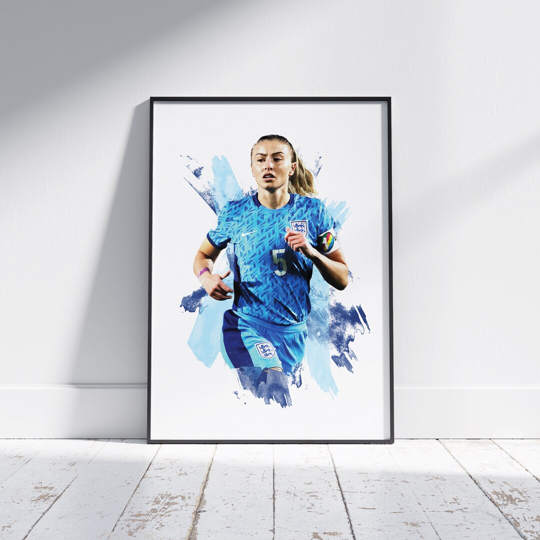 Leah Williamson - England - Away Kit - Football Poster - Football Print ...