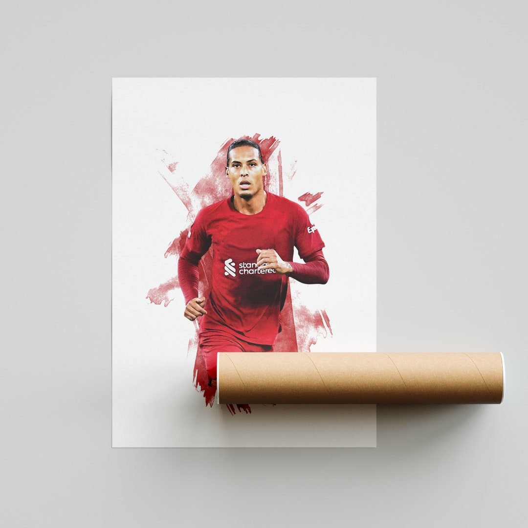 Virgil Van Dijk 2022/23 Home Kit Football Poster Football Print - Etsy UK