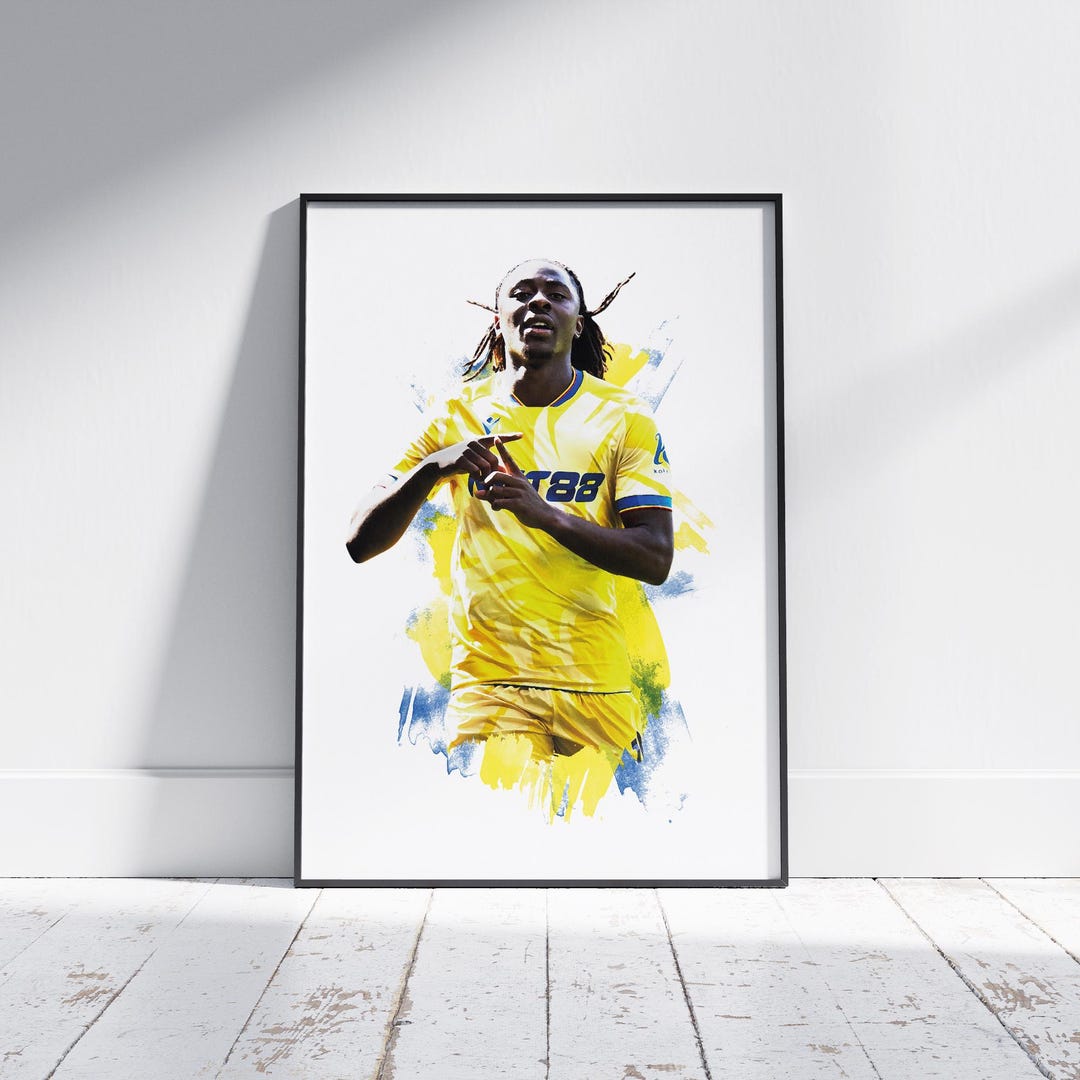Eberechi Eze - 2024/25 - Away Kit - Football Poster - Football Print - Etsy