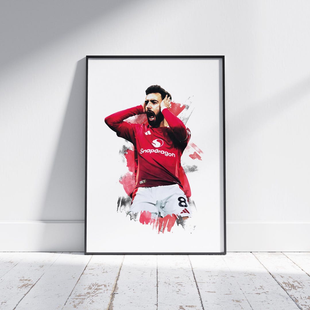 Bruno Fernandes - 2024/25 - Poster - Print - Etsy