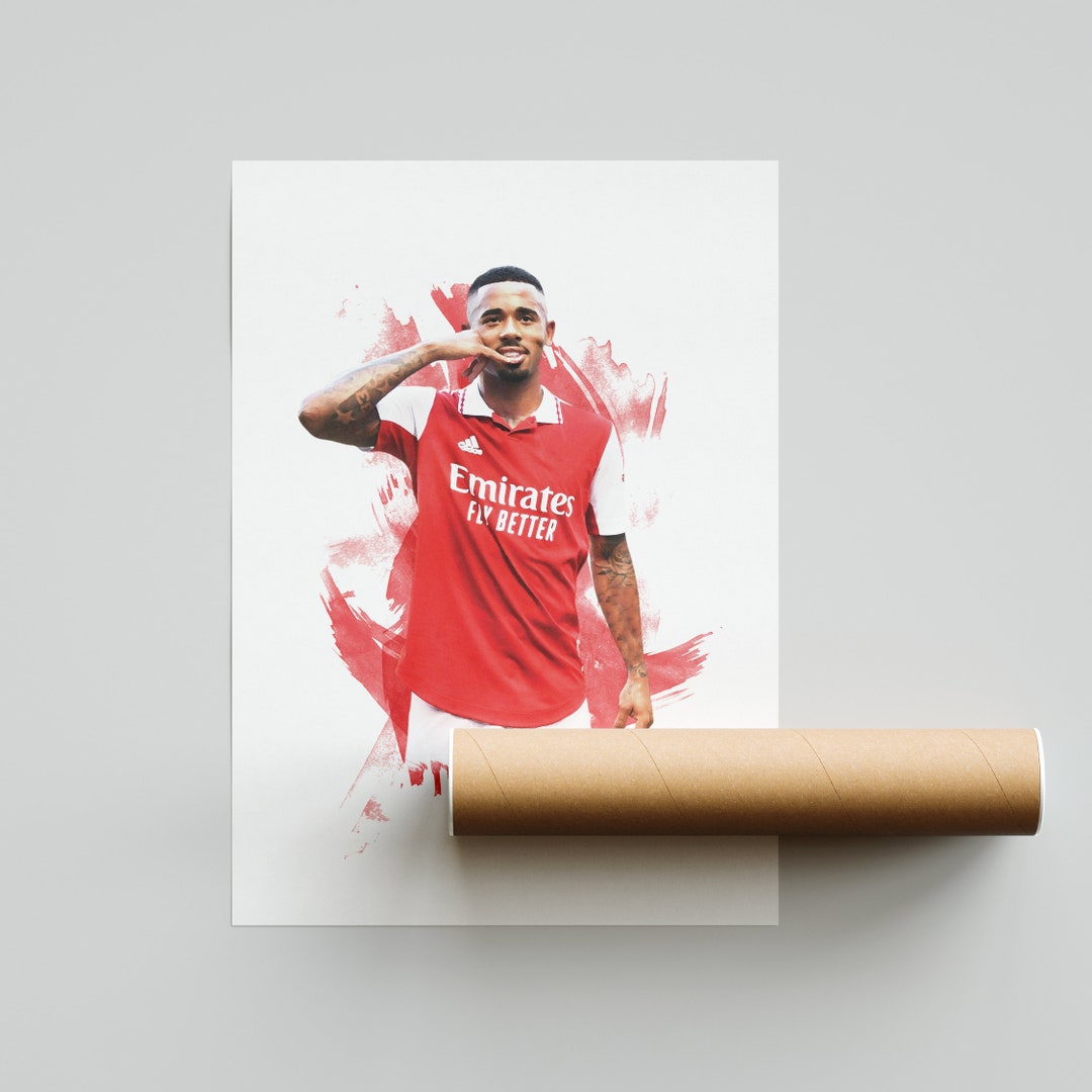 Gabriel Jesus 2022/23 Home Kit Football Poster Football Print - Etsy UK