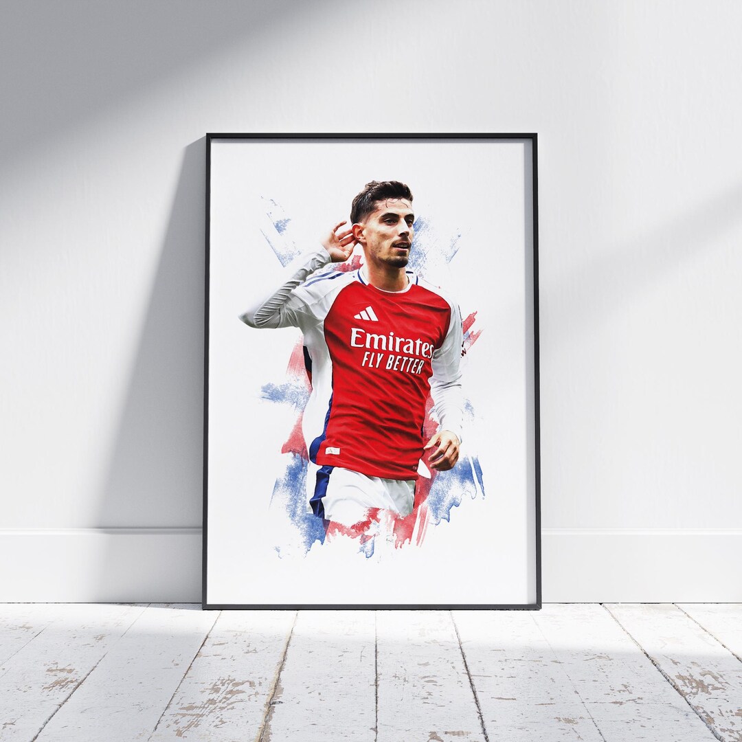 Kai Havertz - 2024/25 - Home Kit - Football Poster - Football Print ...