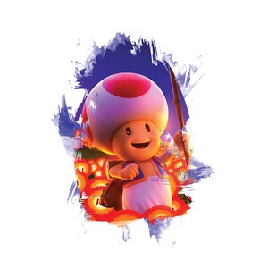 Toad - Super Mario Bros Movie - Poster - Print - Etsy