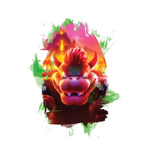 Bowser - Super Mario Bros Movie - Poster - Print - Etsy