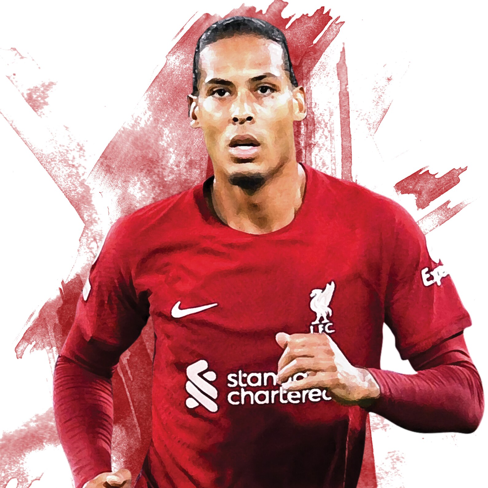 Virgil Van Dijk 2022/23 Home Kit Football Poster - Etsy