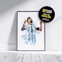 Lionel Messi Print: Sports Enthusiast A4 Art - Etsy