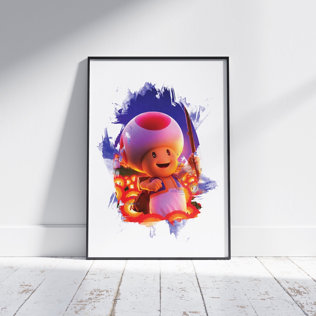 Toad - Super Mario Bros Movie - Poster - Print - Etsy