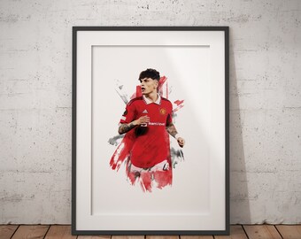 Garnacho Wall Art - Etsy UK