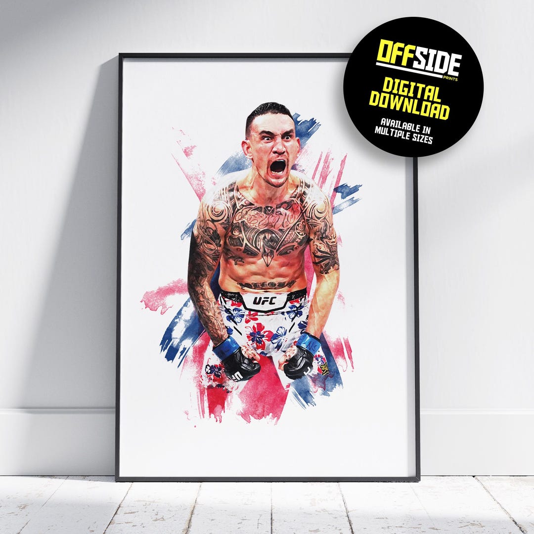 Max Holloway - UFC - Digital Poster - Digital Print - Instant Download ...