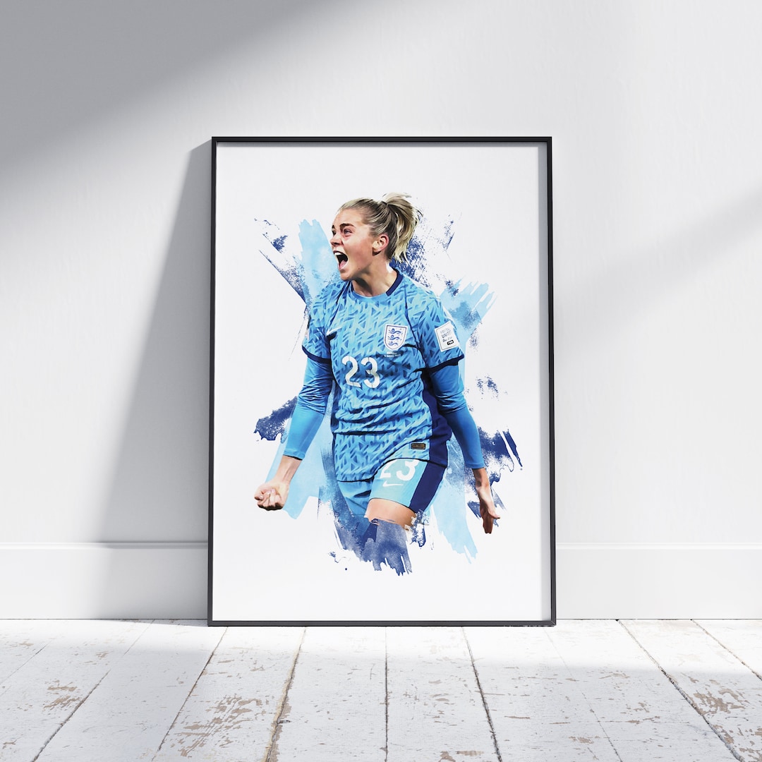 Alessia Russo - England - Away Kit - Digital Poster - Digital Print - Etsy