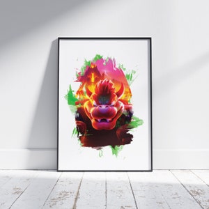 Bowser - Super Mario Bros Movie - Poster - Print - Etsy