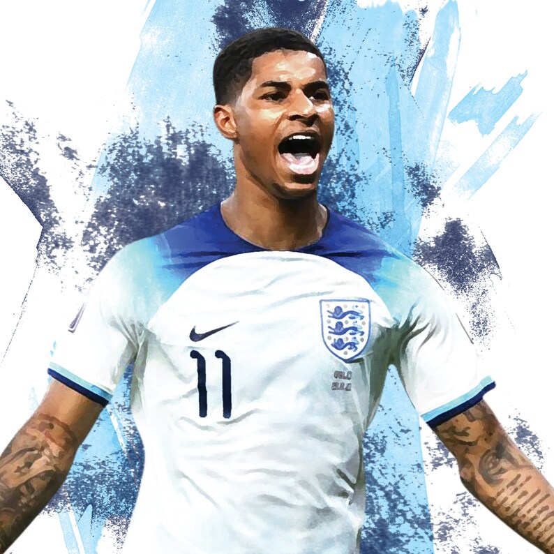 Marcus Rashford - Football Poster - Football Print - Etsy UK