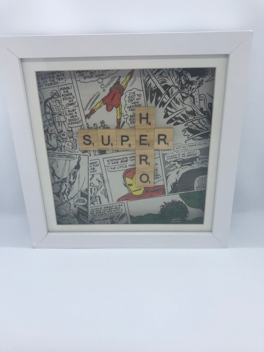 Personalised Superhero Box Frame - Etsy