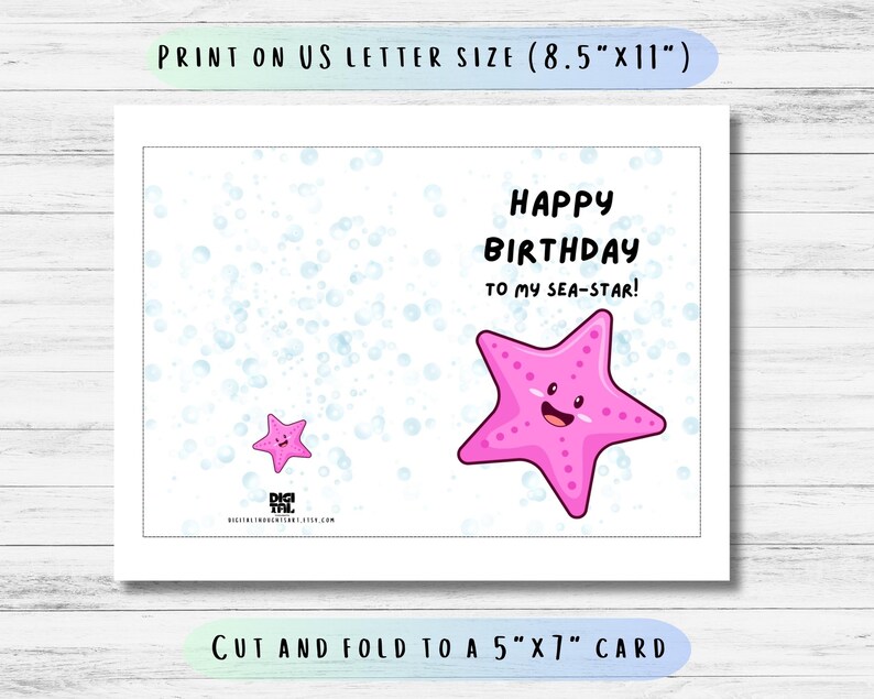PRINTABLE Birthday Card for Sisters BONUS A7 Envelope Template - Etsy