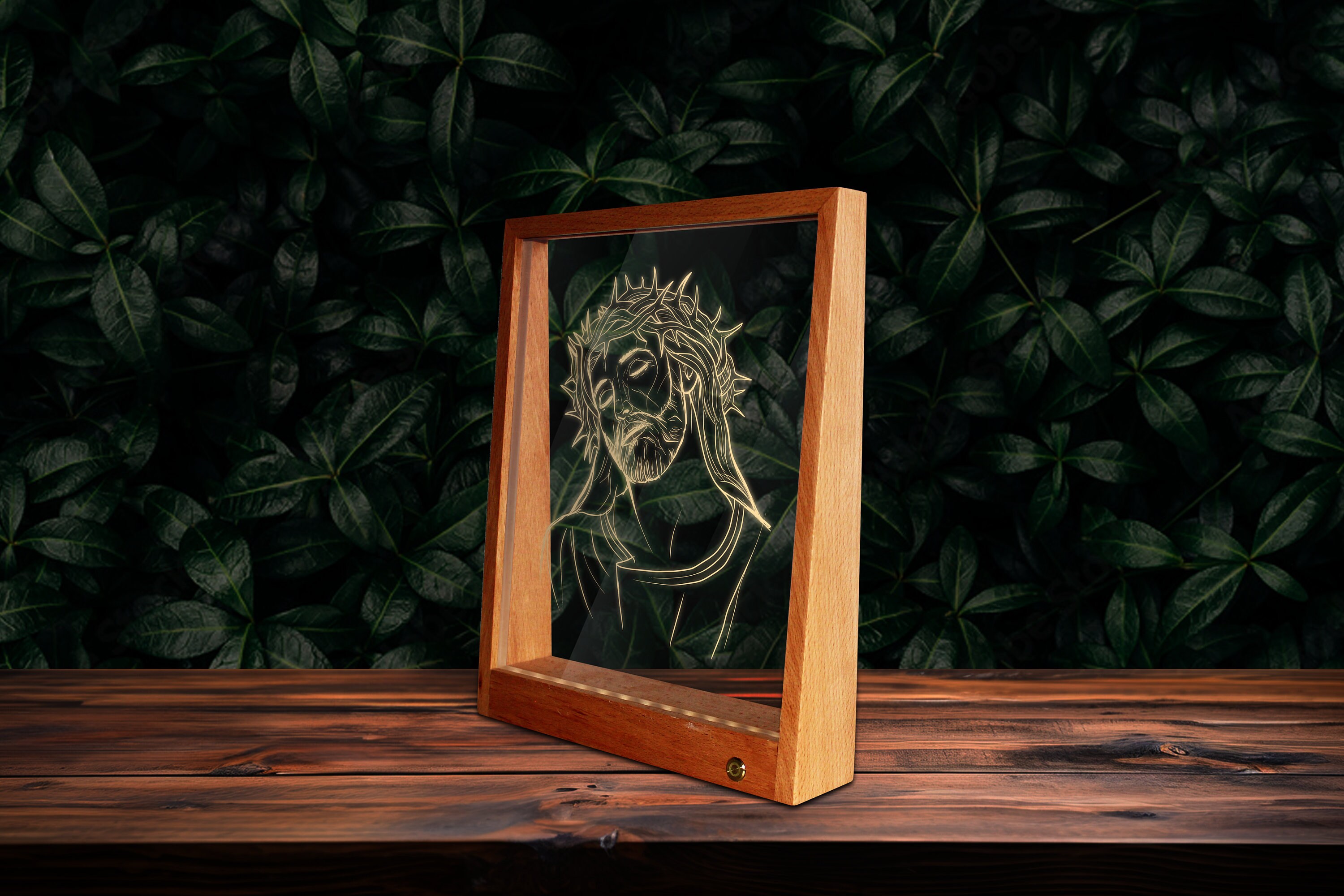 Jesus Light Frame - Etsy