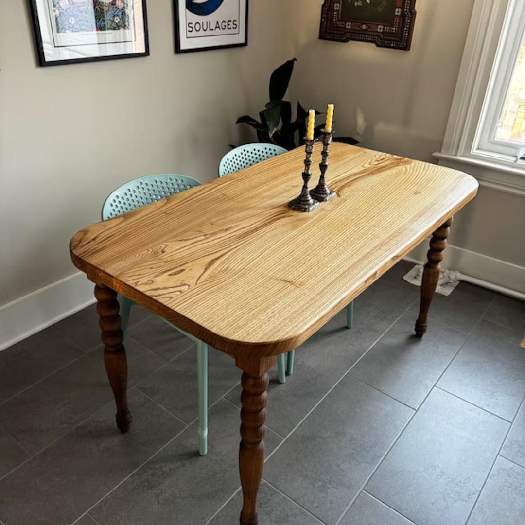 Solid Wood Kitchen Table, Dining Table, Oval Table, Rustik Table ...