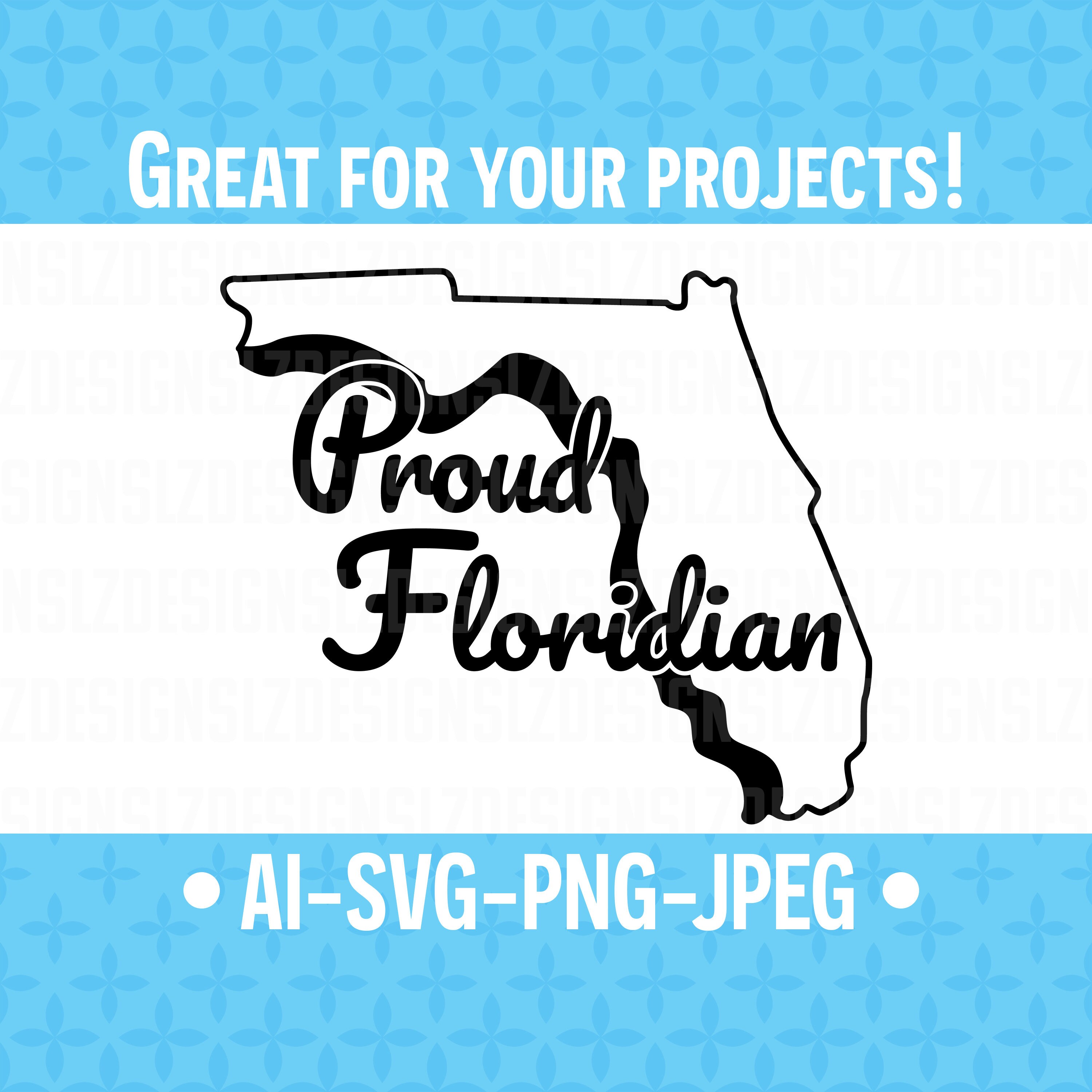 Proud Floridian Svg Png Jpeg Cut File for Cricut and - Etsy
