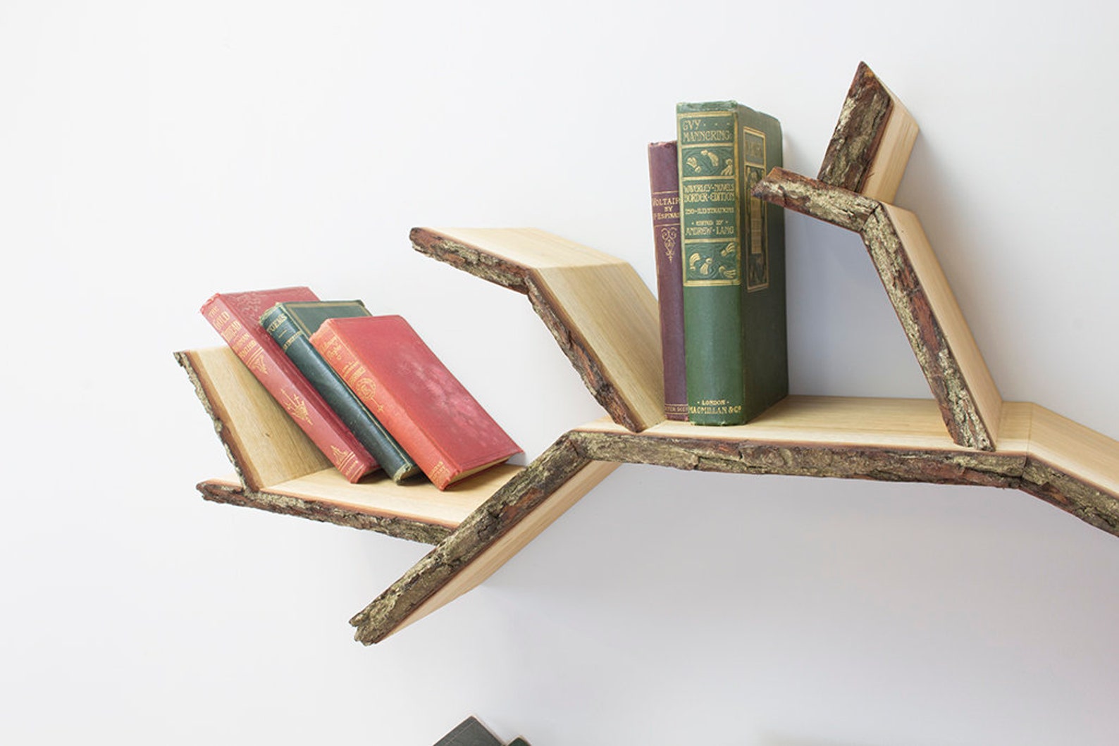 Solid Oak Tree Shelf Oak Branch Tree Shelves Oak Shelf - Etsy