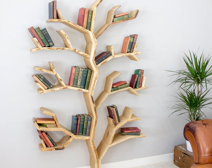 TREE BOOKSHELF Baum Regal Baum Bücherregal Holz | Etsy