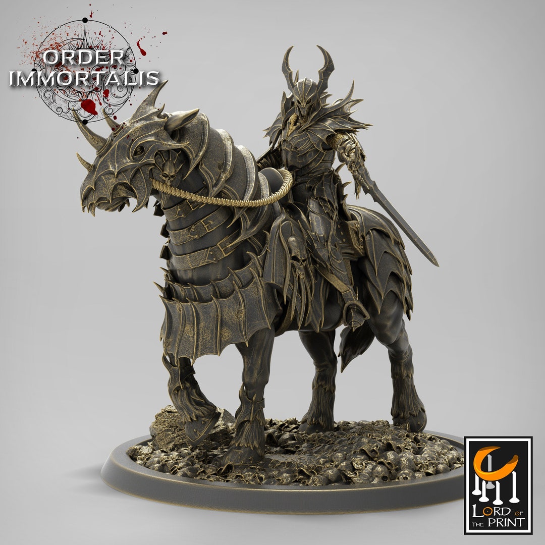 Vampire Cavalry. Bloodknight "cavalier" Knights Paladin Mount D&D ...
