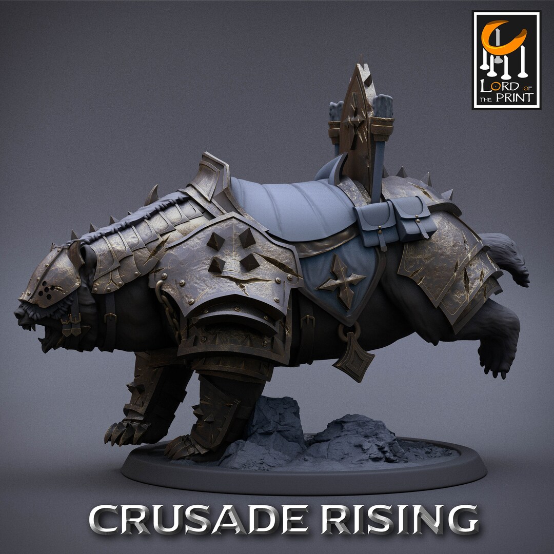 Templar Bear Cavalry. Mounted Crusade. D&D, Pathfinder, RPG. Lord of ...