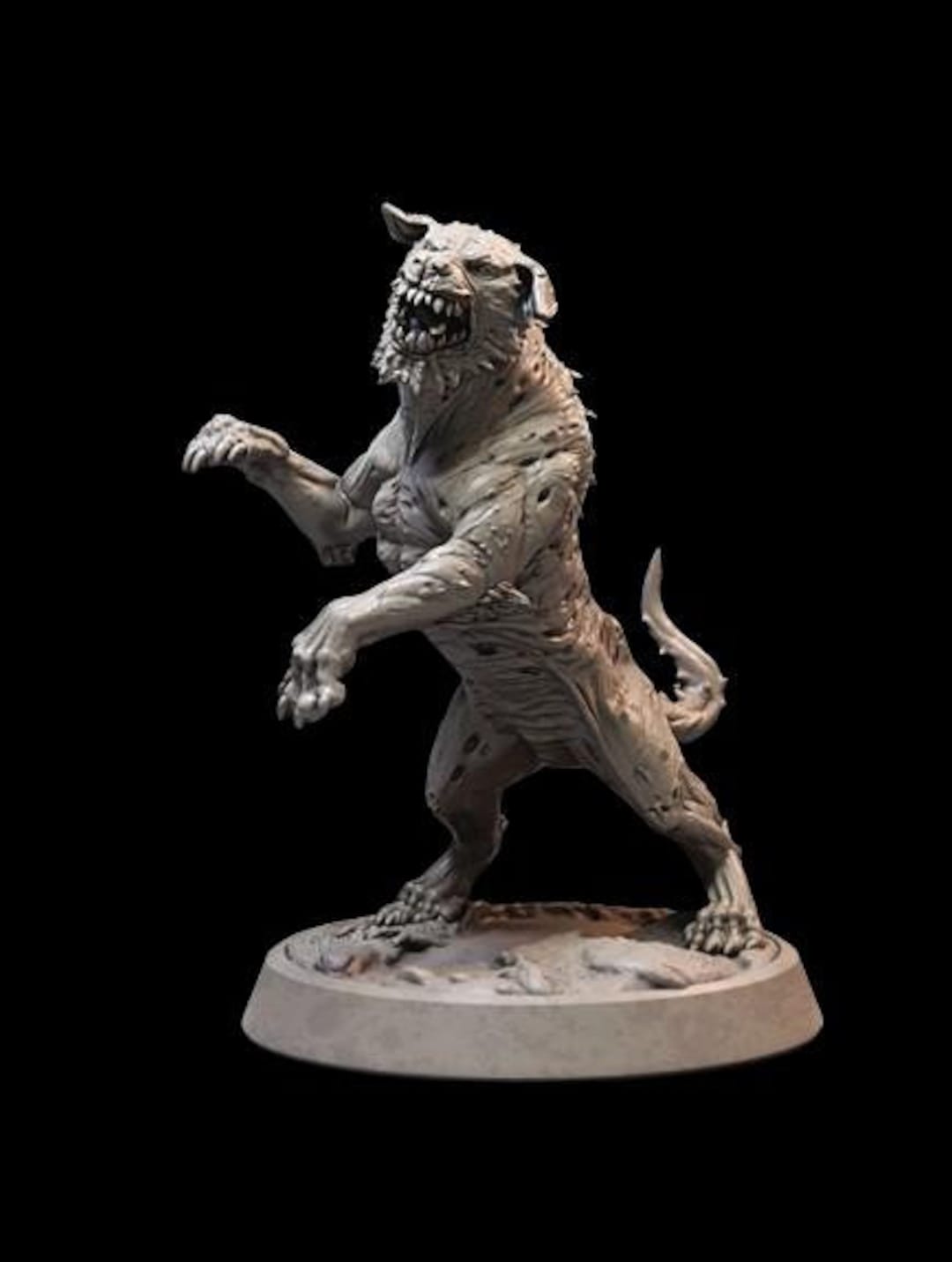 Shadow Mastiff. Undead Dog. D&D, RPG, Pathfinder, Resin Miniature ...