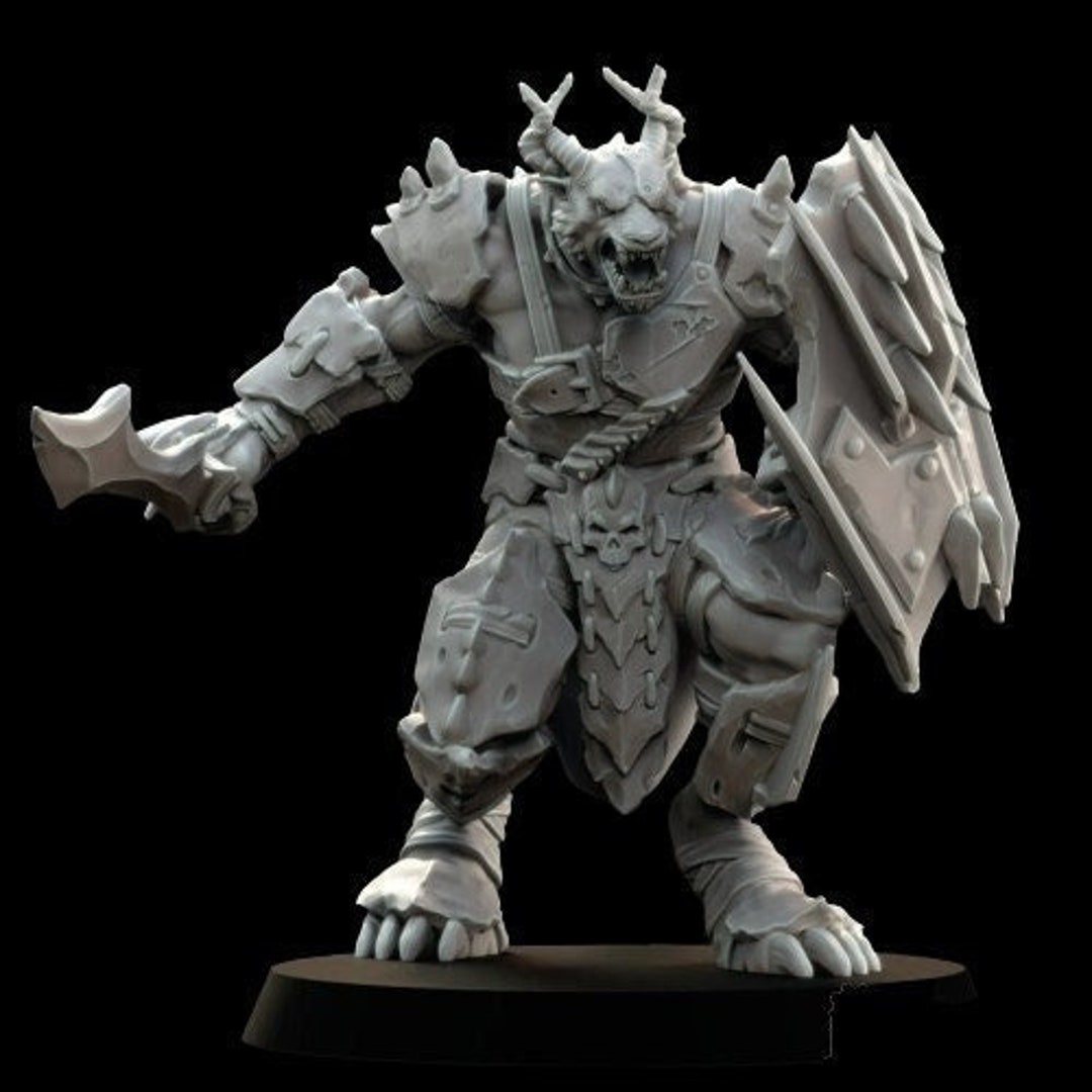 Beastmen Army. Elite Goat Man Slodiers. Trollocs. D&D, RPG, Pathfinder ...