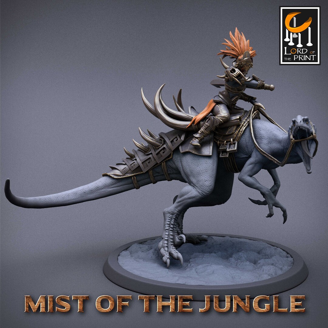 Amazon Army. Raptor Mount. Dinosaur. Lovecraft. D&D, Pathfinder, RPG ...