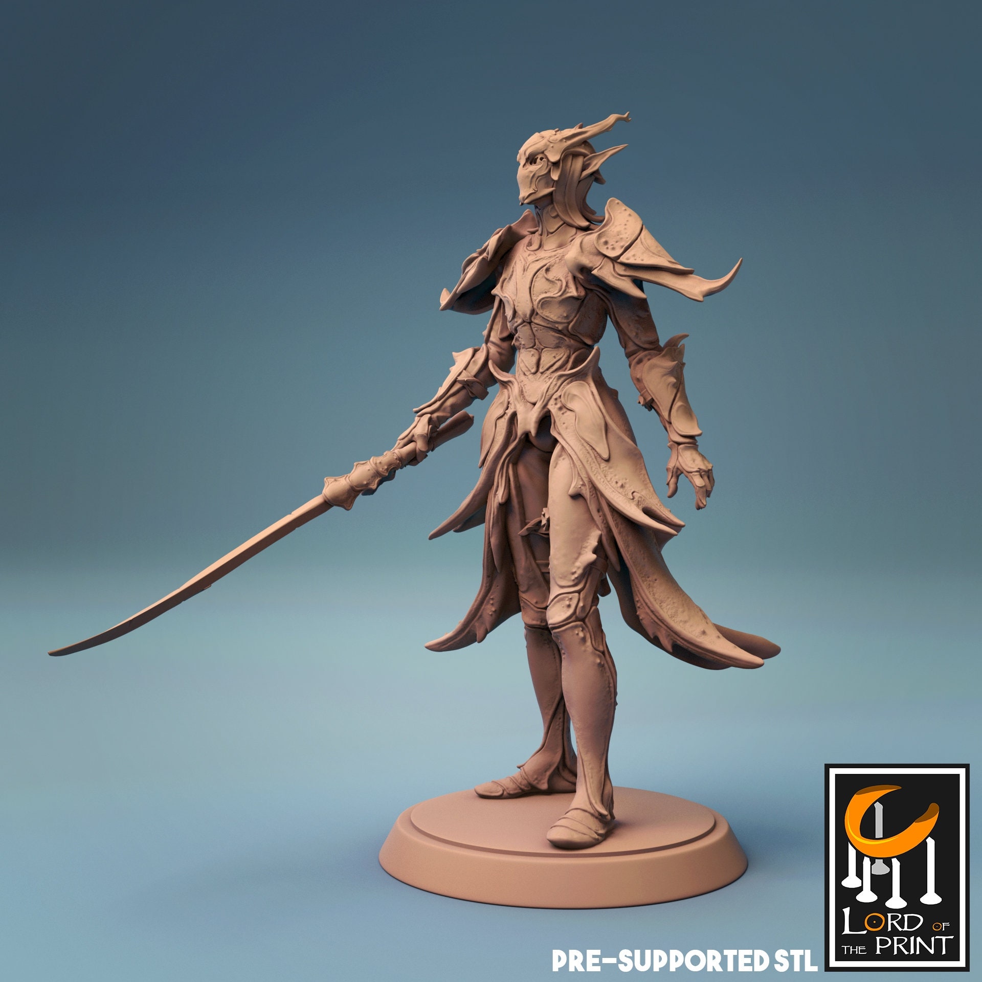 Elf Swordsman. Warrior Elf. Elf Army. Lord of the Print. D&D - Etsy