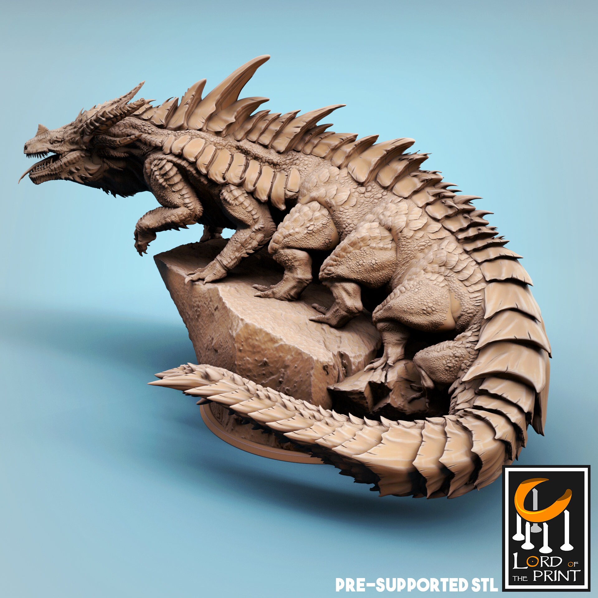 Elder Behir. Earth Dragon. Lord of the Print. D&D, RPG, Pathfinder ...