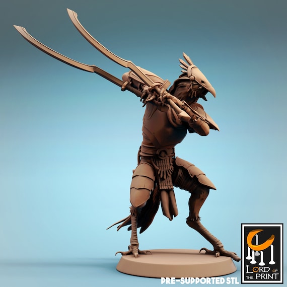 Kenku Soldiers.avian Army.argent Flight. Lord of the Print. - Etsy