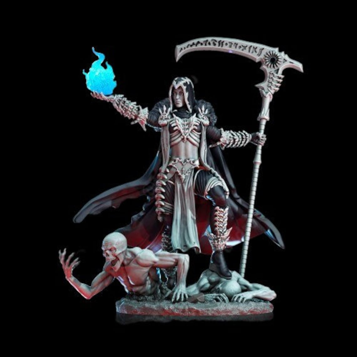 Female Human Necromancer. D&D, RPG, Pathfinder, Resin Miniature, - Etsy