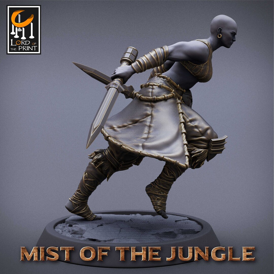 Jungle Army Amazon Heavy Infantery -dagger. Lord of the Print. D&D, RPG ...