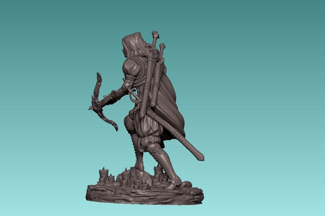 Female Human Rogue. Crossbow. D&D, RPG, Pathfinder, Resin Miniature ...