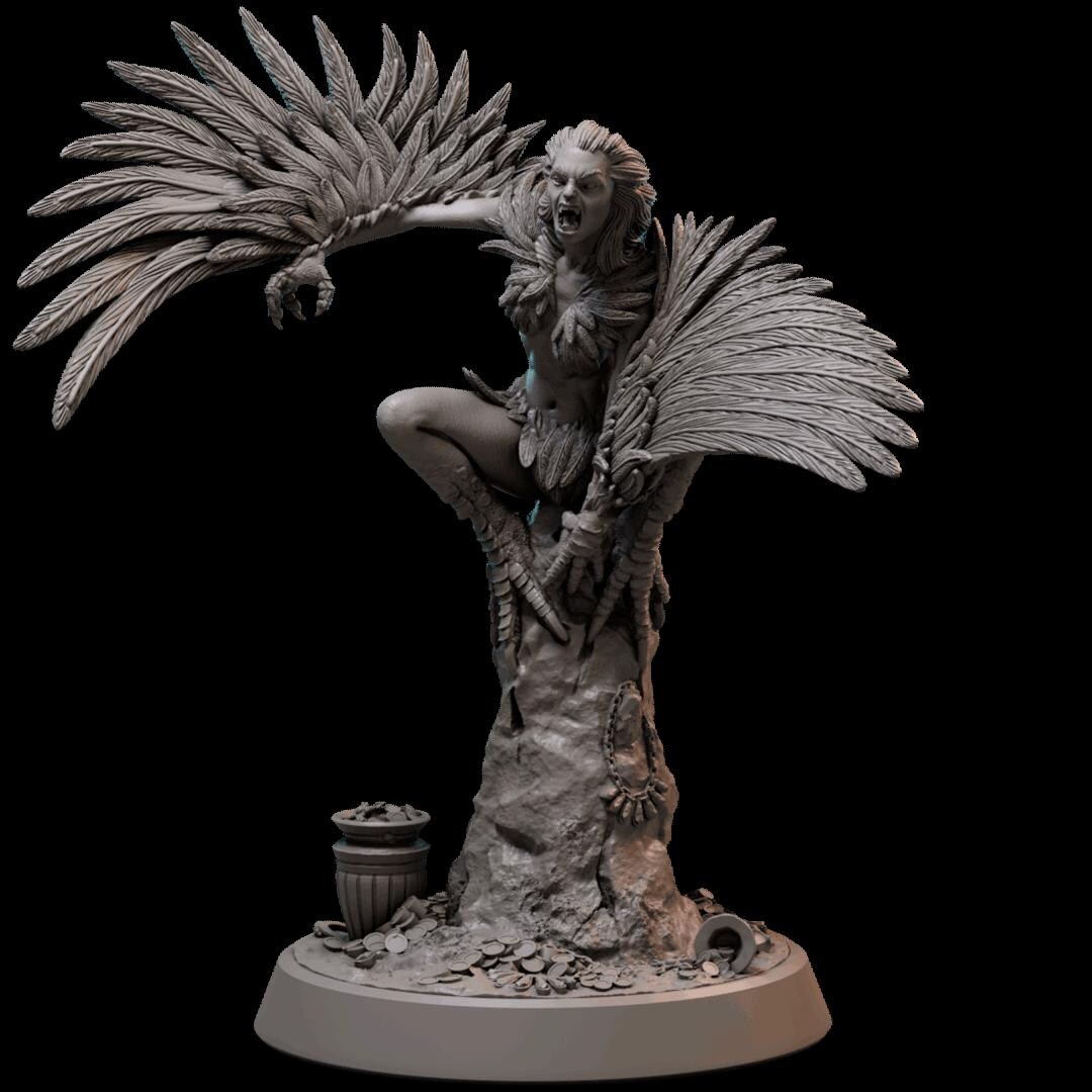 Female Monster. Harpy. Lamia. Water Nymph. Fire Nymph. Mountain Nymph ...