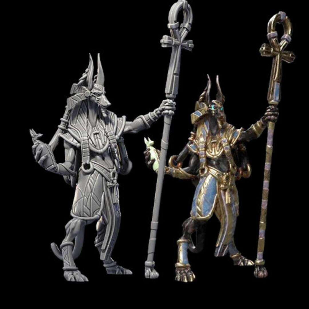 Dieux égyptiens.Anubis. Figurine Seth.Thoth D&D, RPG, Pathfinder ...