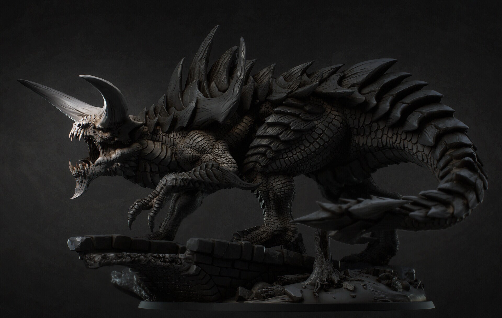 Tarasque. Earth Dragon. Giant Monster.high Quality Large - Etsy