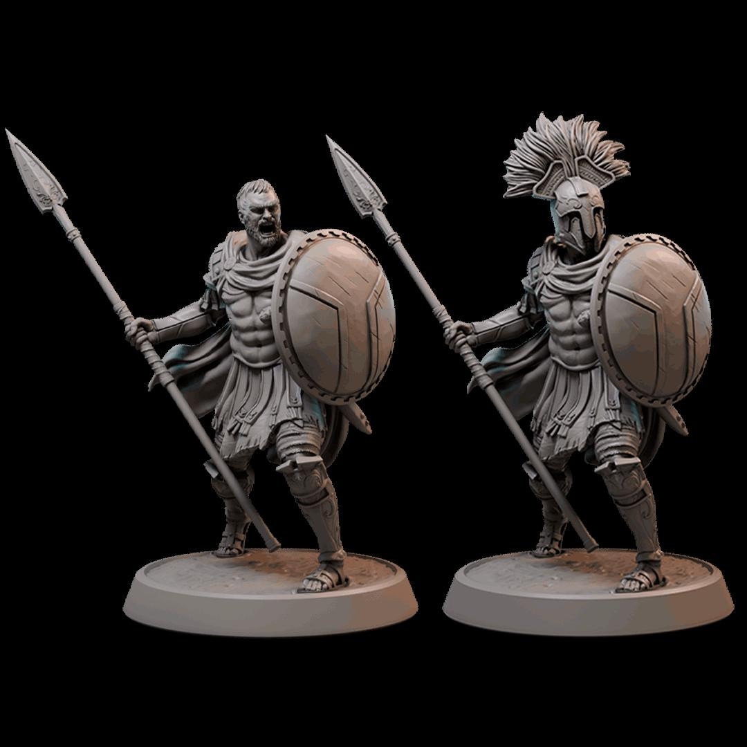 Spartan. Greek Hoplite. Classic Antique Warrior. D&D, RPG, Pathfinder ...