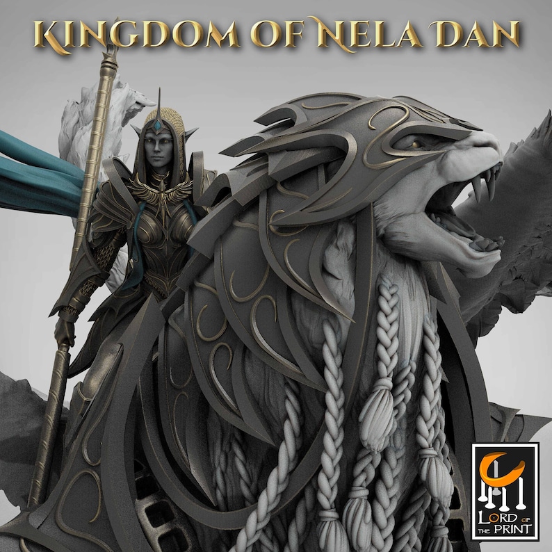 High Elf Cavalry. High Elf Queen. Flying Mount. D&D, Pathfinder, RPG ...